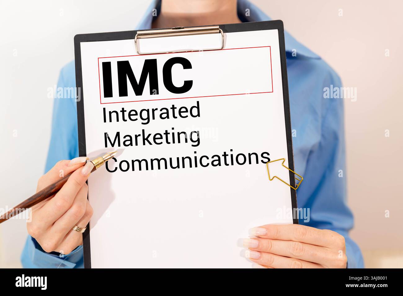 Concept of IMC - Integrated Marketing Communications write on sticky ...