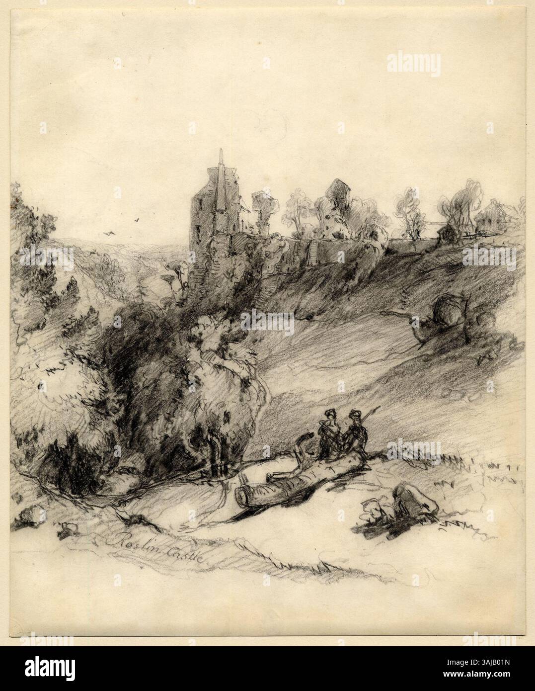 This undated etching by Edward Thomas Daniell depicts the iconic ...