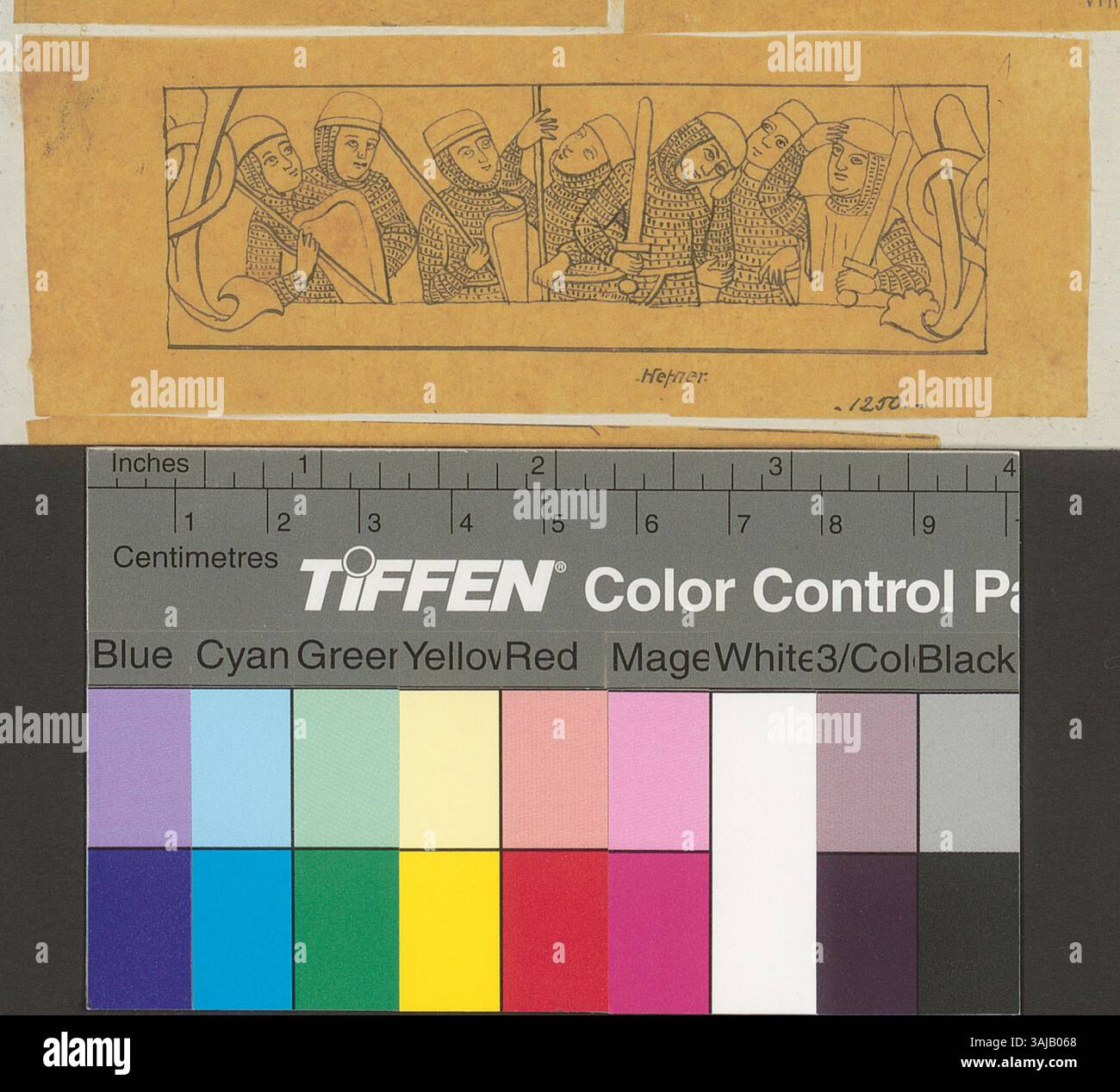 The image portrays seven warriors depicted as guardians of the Holy ...