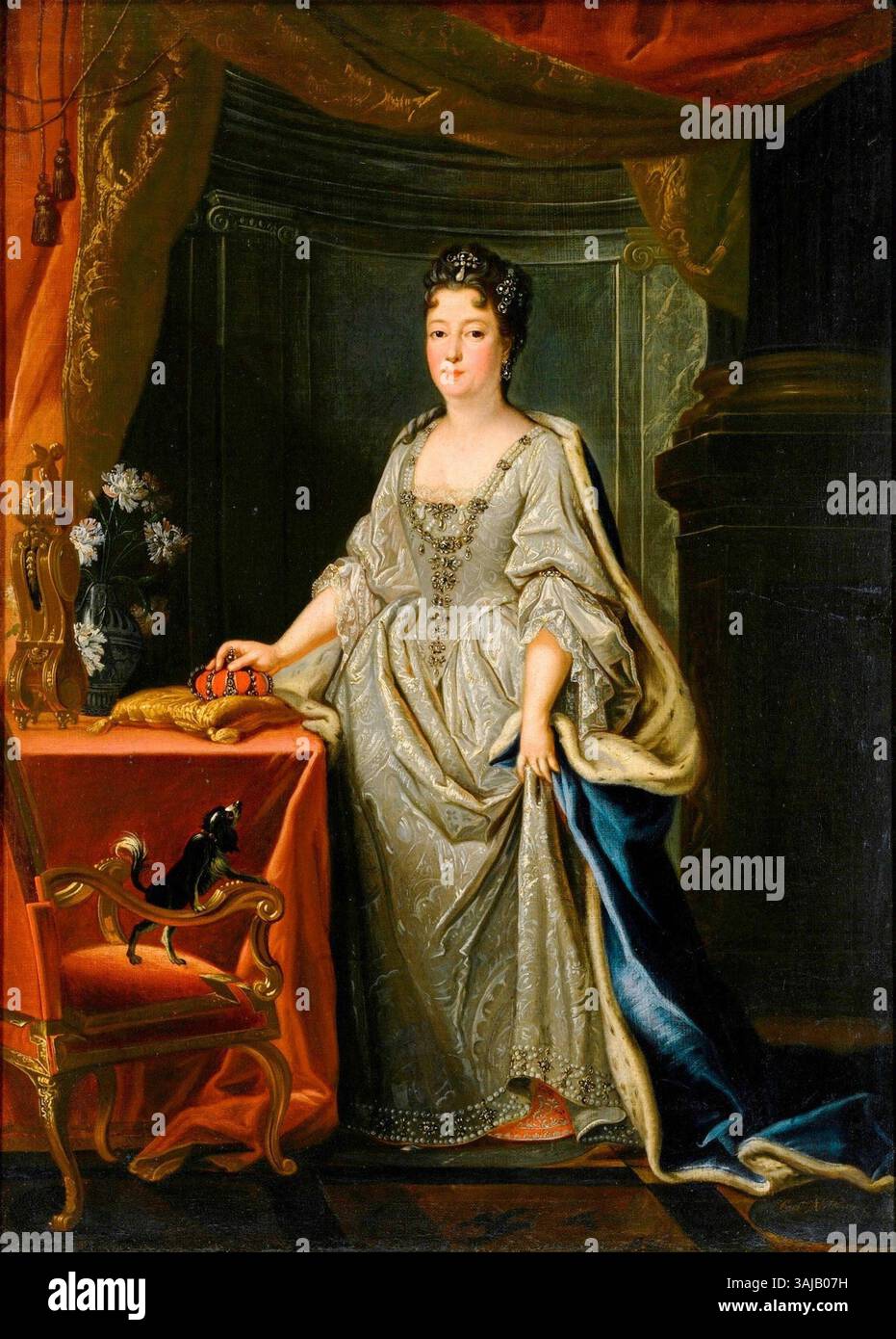 Portrait of Therese Kunigunde of Poland, painted by Constantijn ...