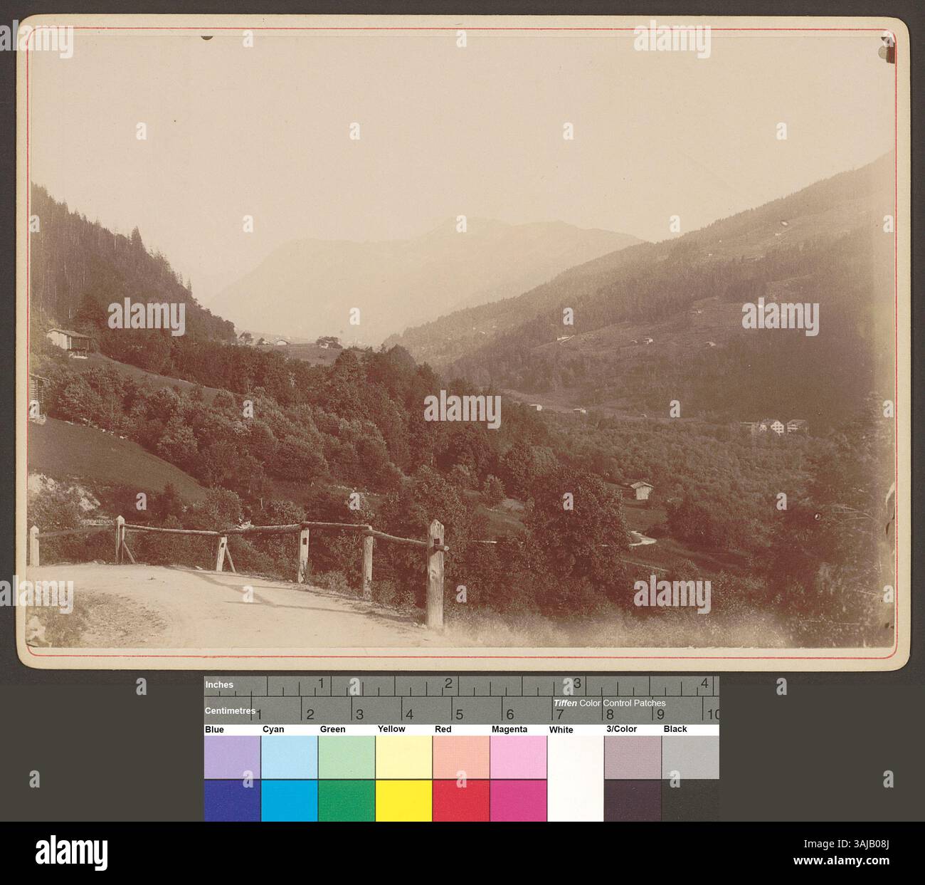 This 1890 photograph by Robert Breitinger shows a distant view of ...