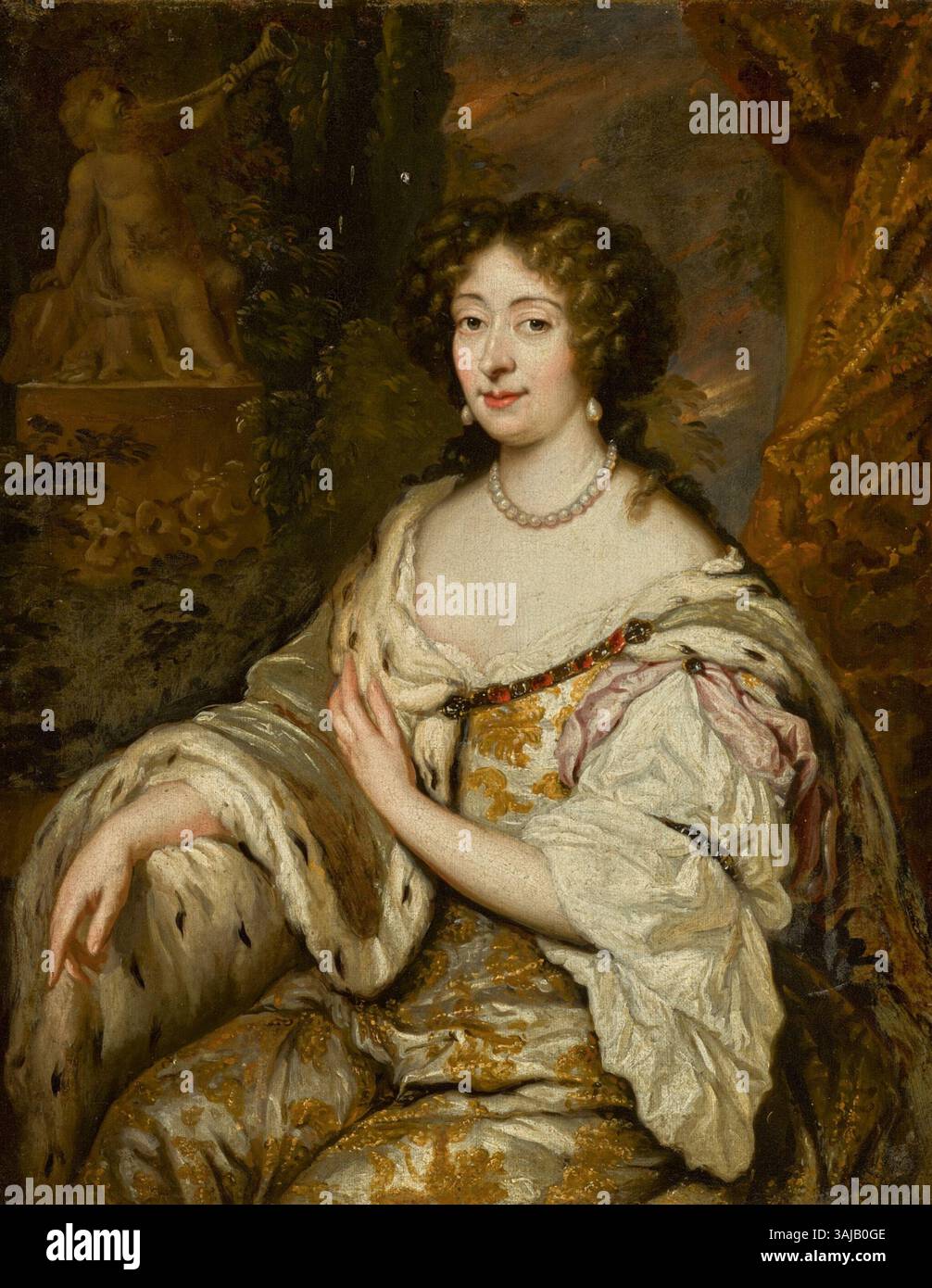 Portrait of Maria Mancini by the workshop of Caspar Netscher, 17th ...