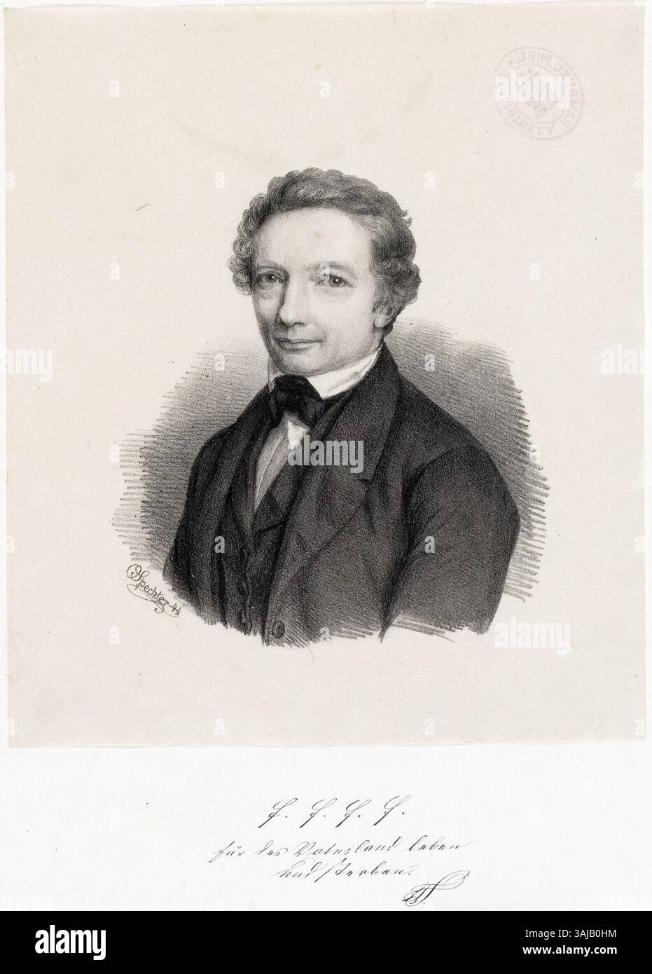 This 1844 portrait of Johann Georg Heinrich Thiel, created by Otto ...