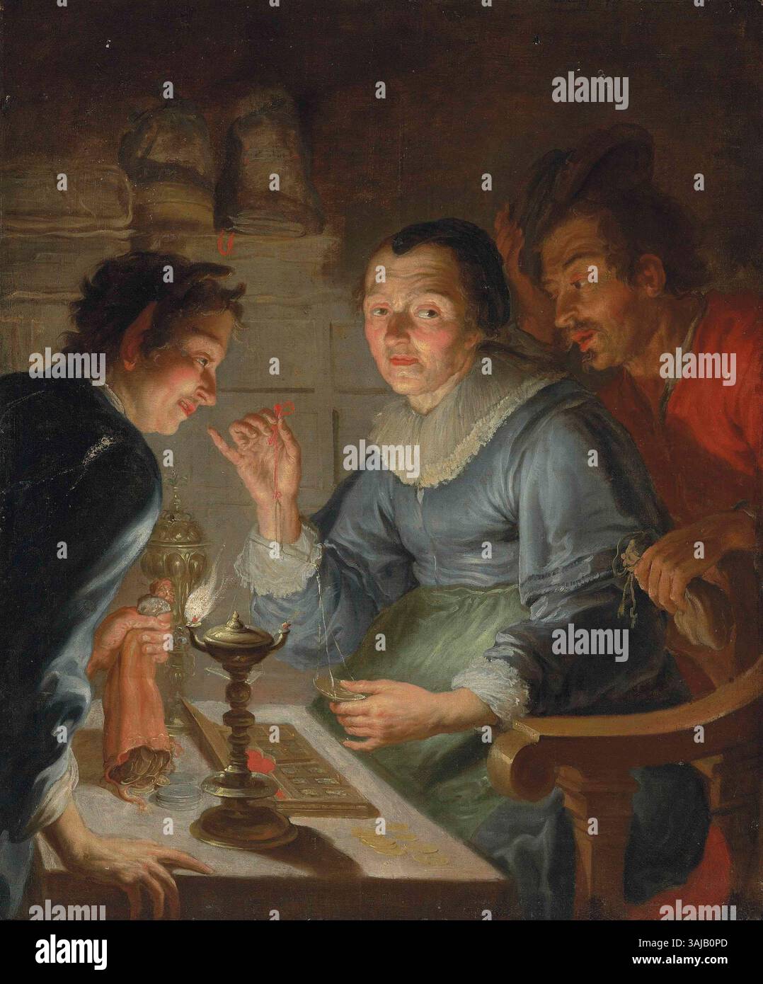 This 17th-century painting, 'Allegory of Avarice,' attributed to ...