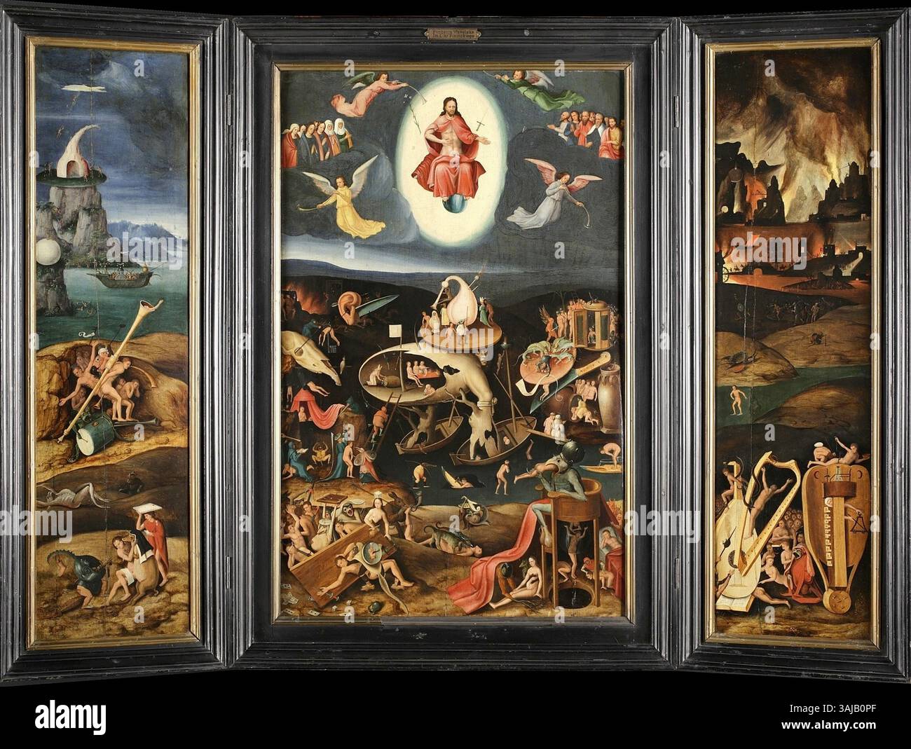 This painting, a follower's interpretation of Hieronymus Bosch's 'The ...