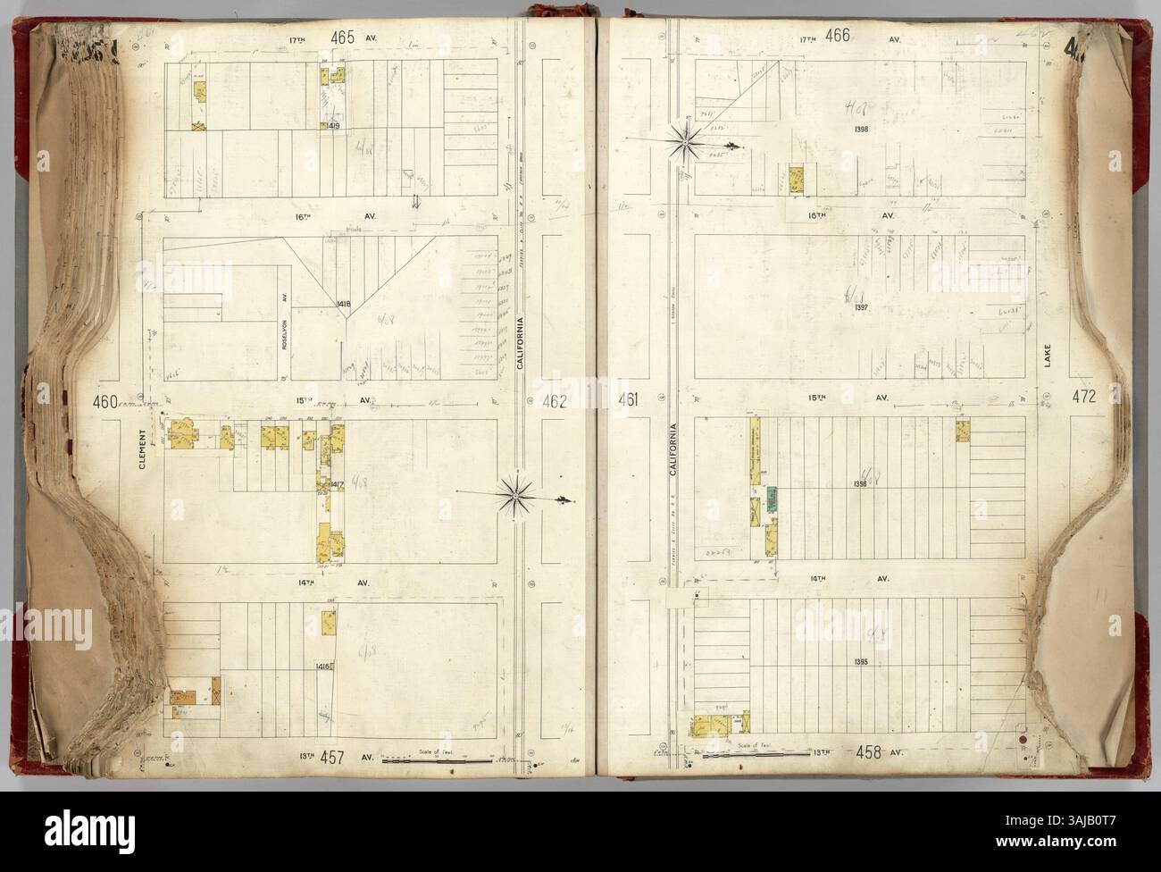 The San Francisco Sanborn Insurance Map Atlas of 1905 provides color ...