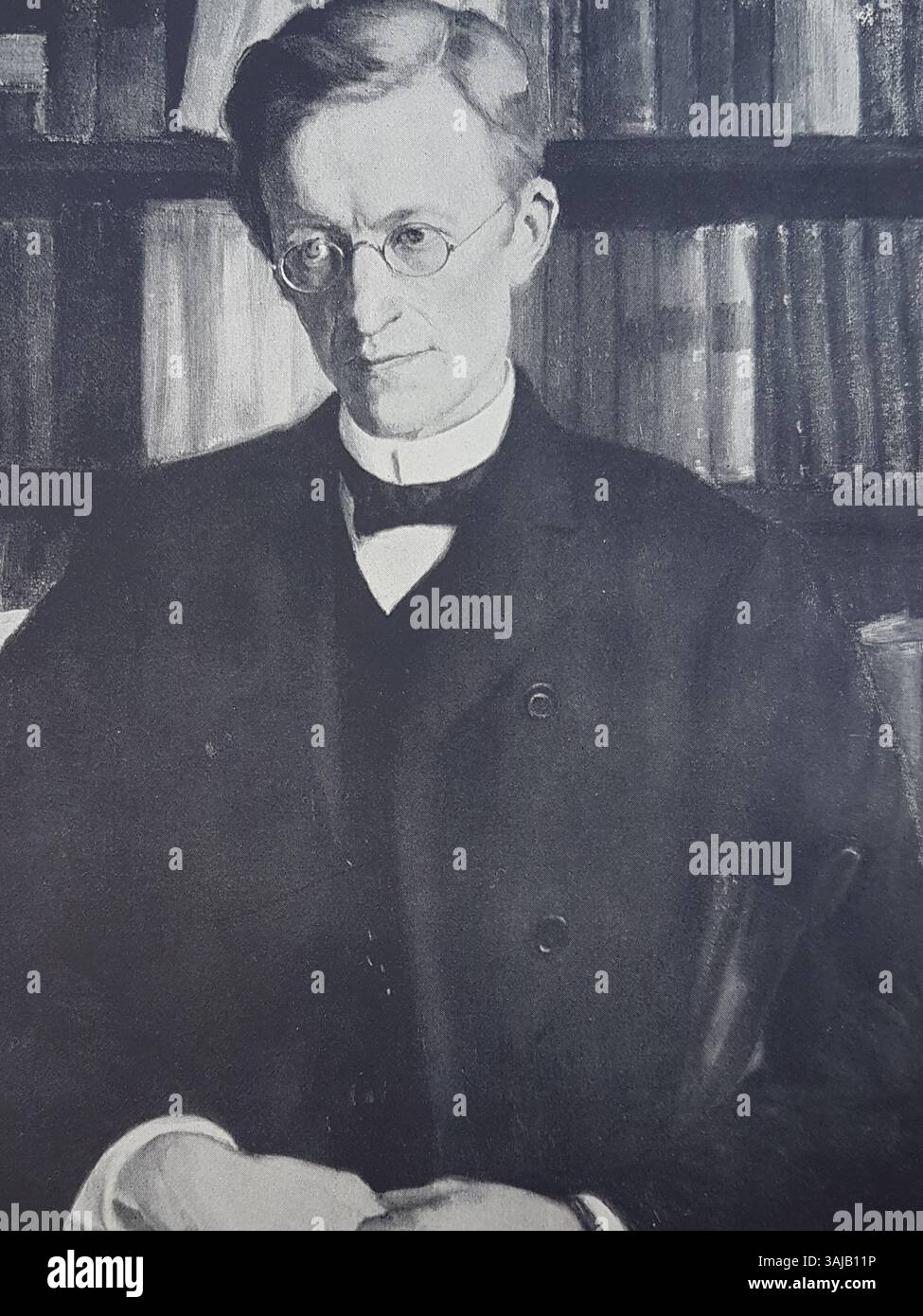 A portrait of Professor Olof August Danielsson, captured by Robert Thegerström, displaying a ...