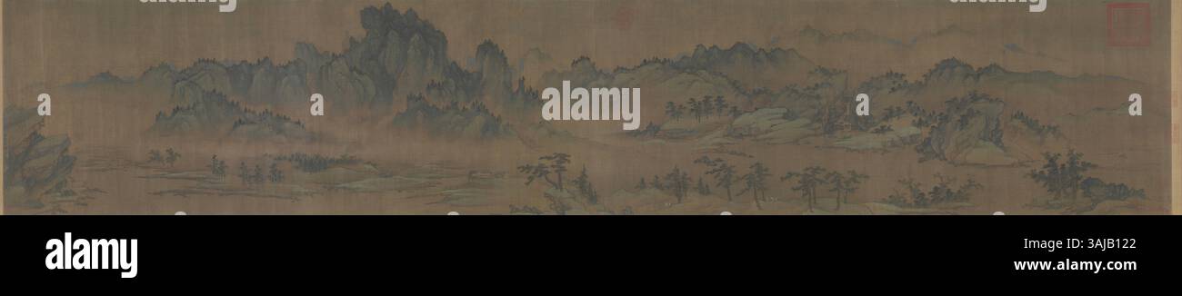 This ink and color painting on silk by Shang Qi, housed in The Palace ...