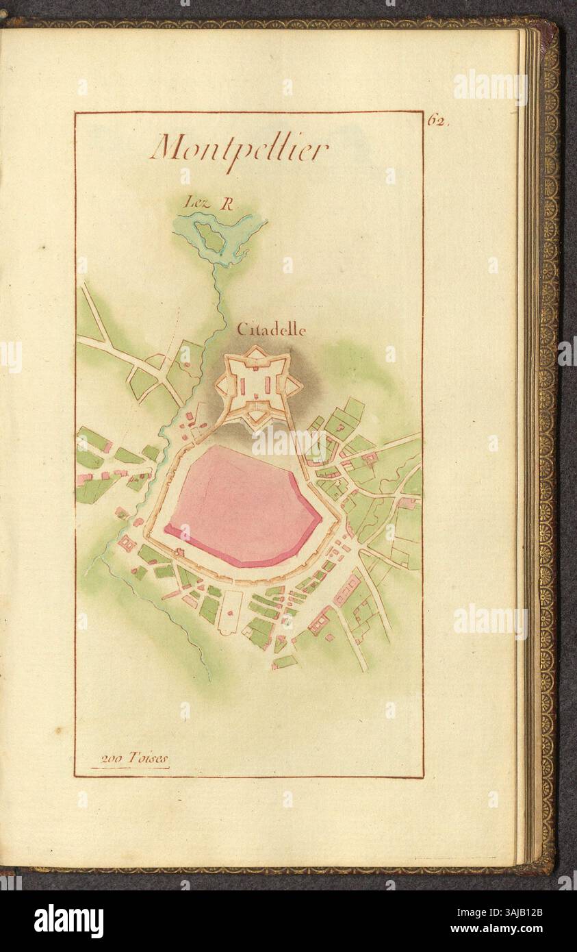 An 18th-century map by Georges-Louis Le Rouge illustrating the military ...