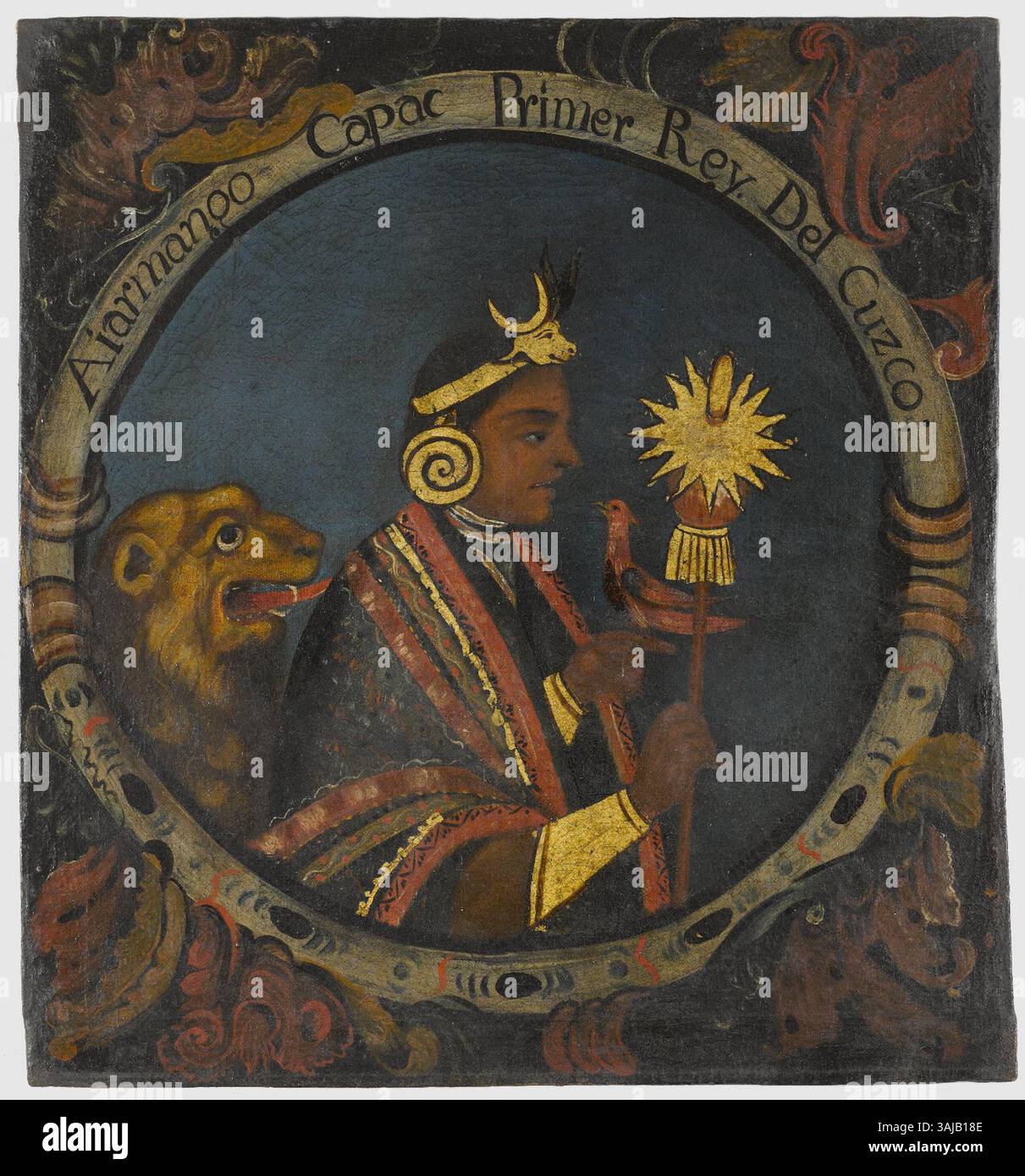 This portrait of Manco Capac, the First Inca emperor, is part of a ...