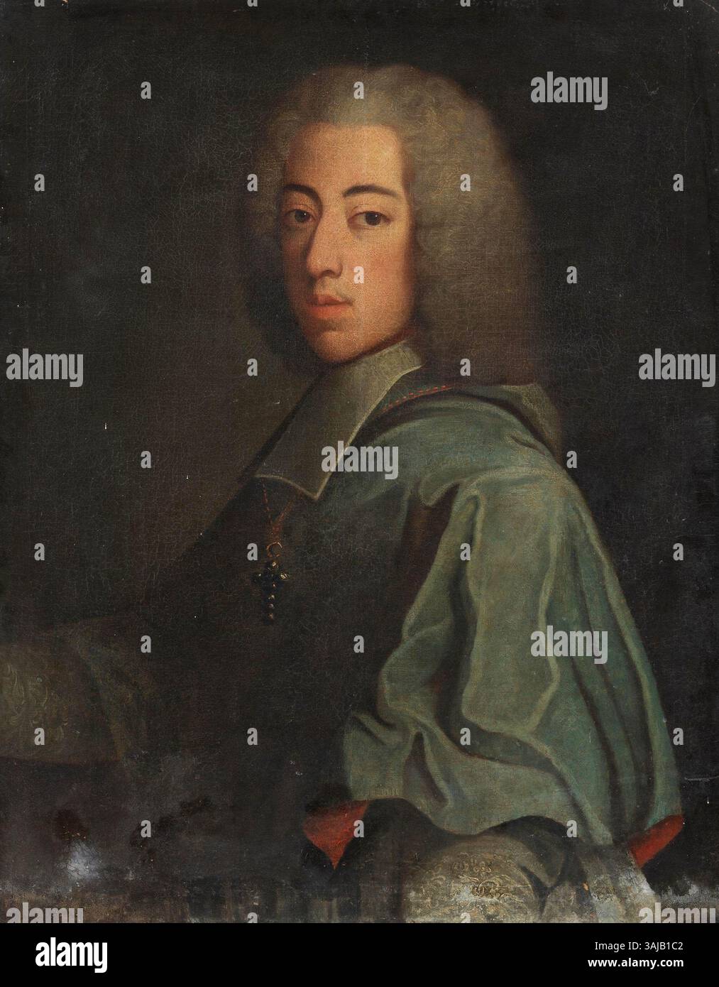 This portrait of Johann Theodor of Bavaria (1703-1763) by Joseph Vivien ...