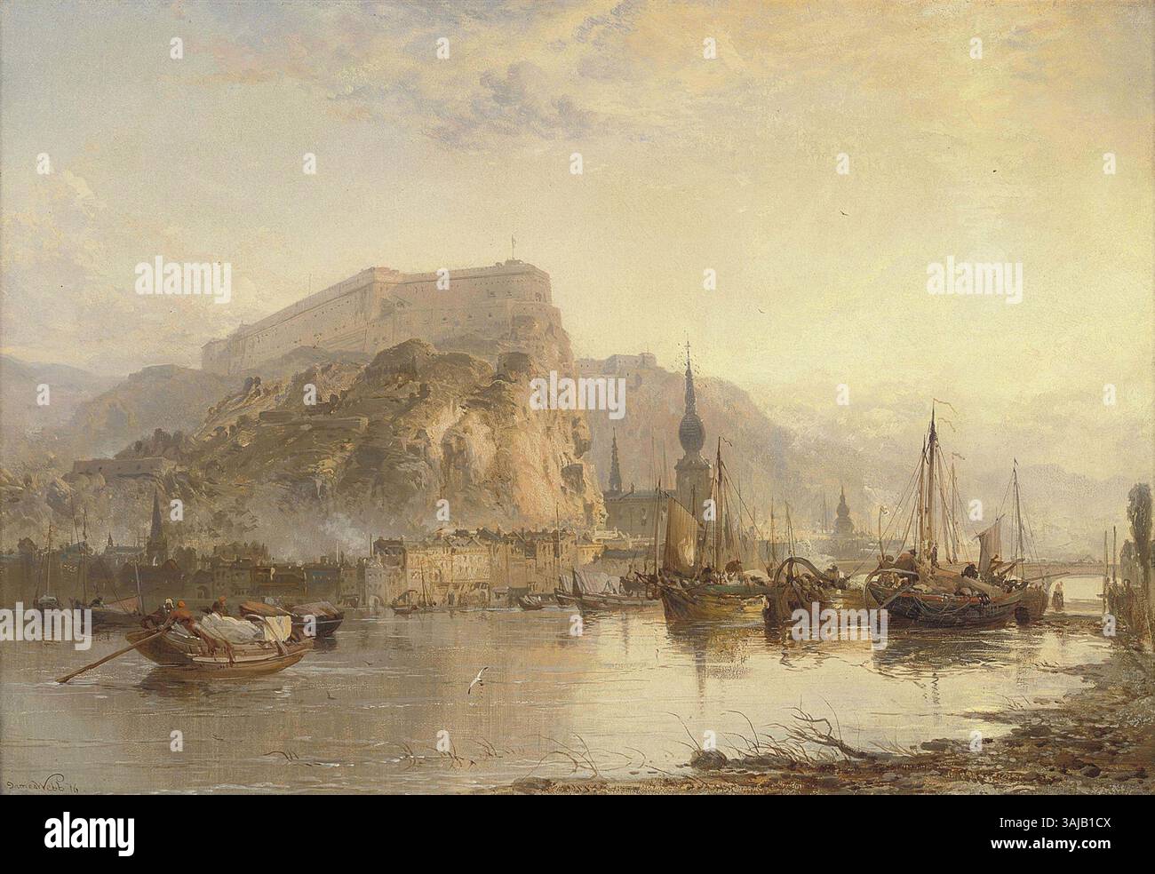 James Webb’s 1876 painting of Dinant showcases the Belgian town’s ...