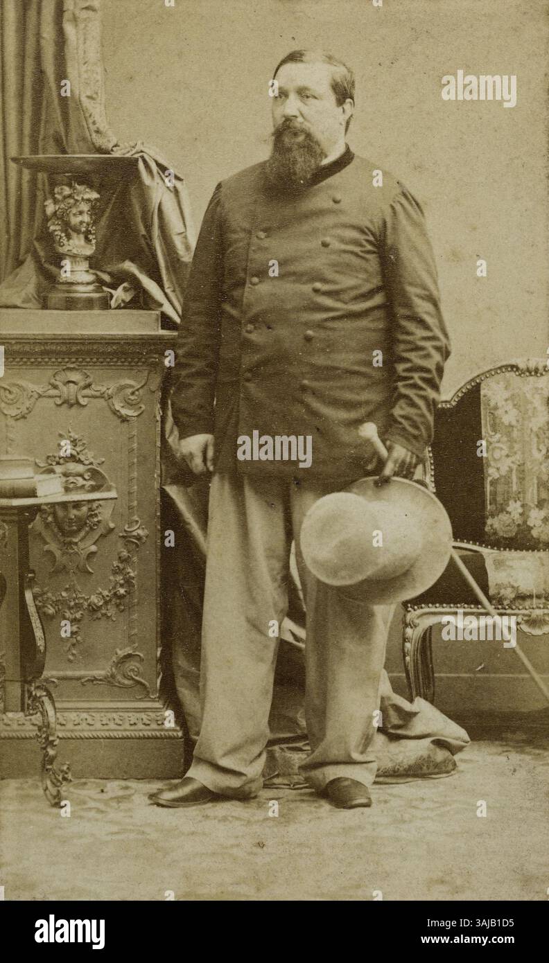 This photograph captures Pierre-Napoléon Bonaparte, the third son of ...