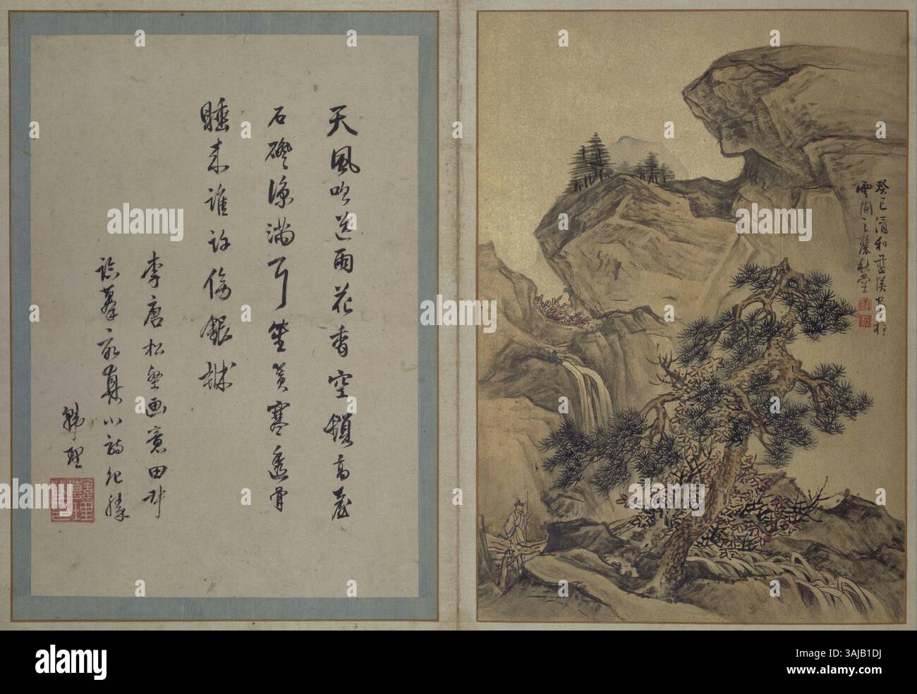 This ink and color painting by Lan Ying (1585–1664) features vivid ...
