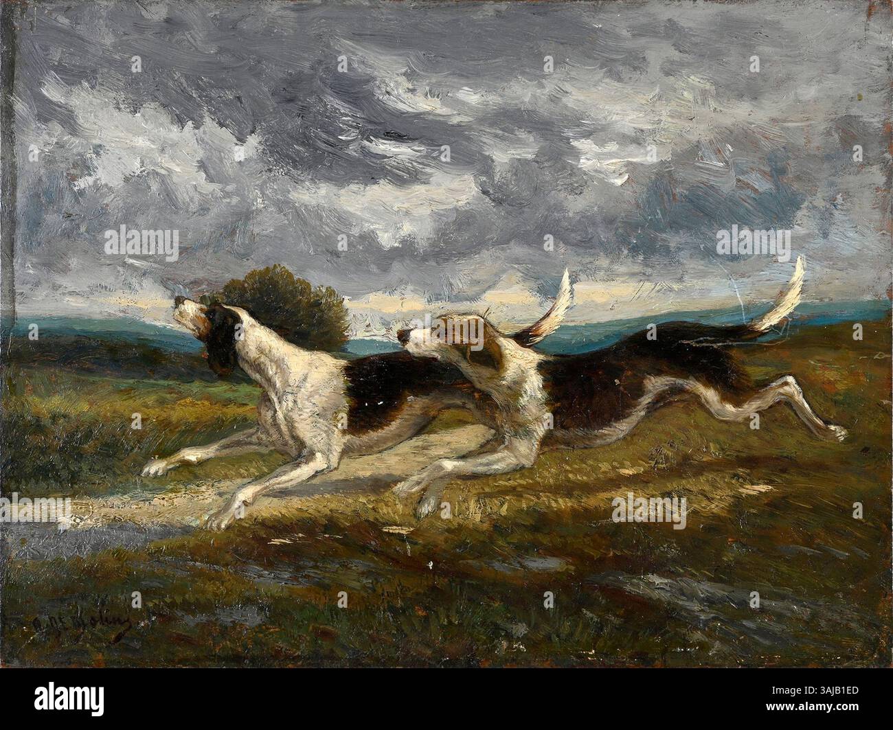 This 19th-century painting by Auguste de Molin captures two Anglo ...