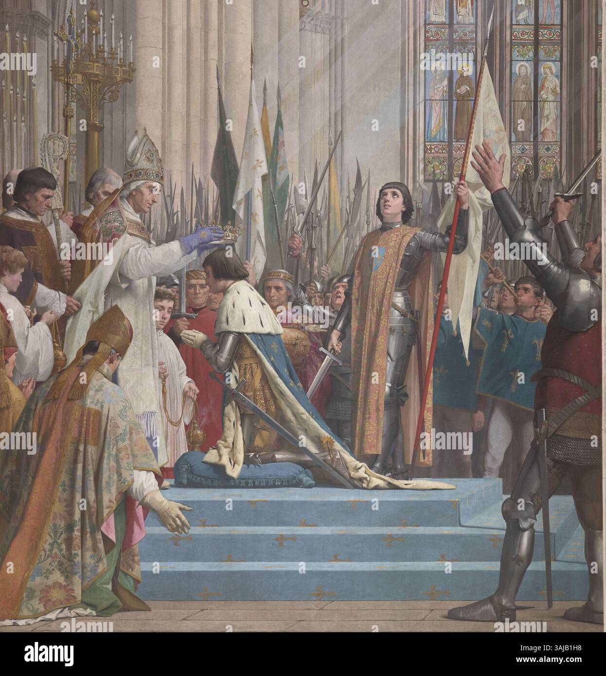 Third of the four panels in a cycle of works in the Panthéon Paris ...