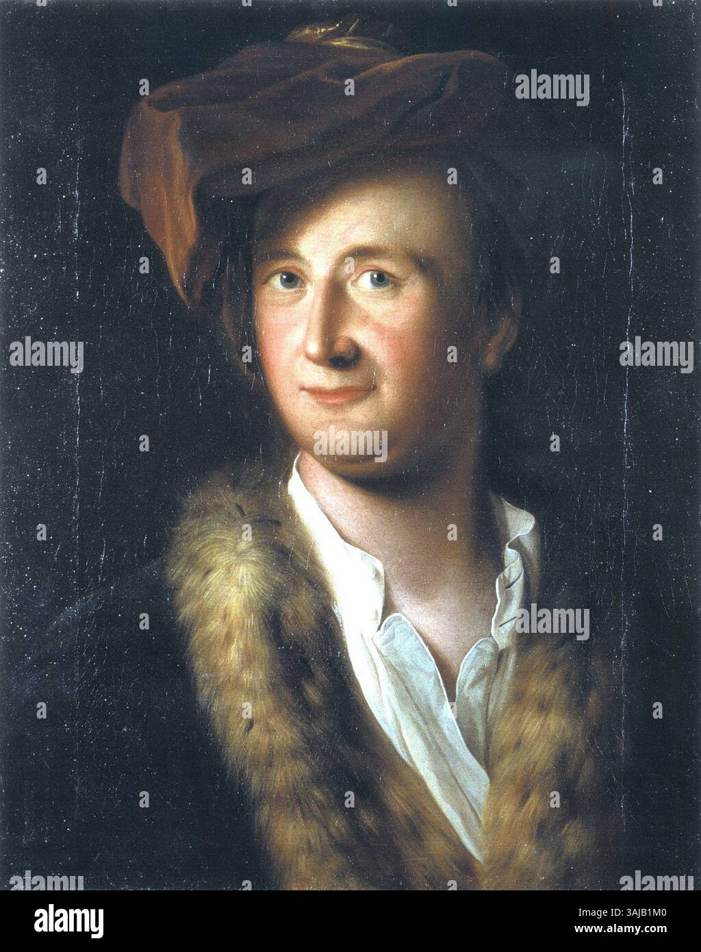 The 1753 portrait of Ewald Christian von Kleist, painted by Johann ...