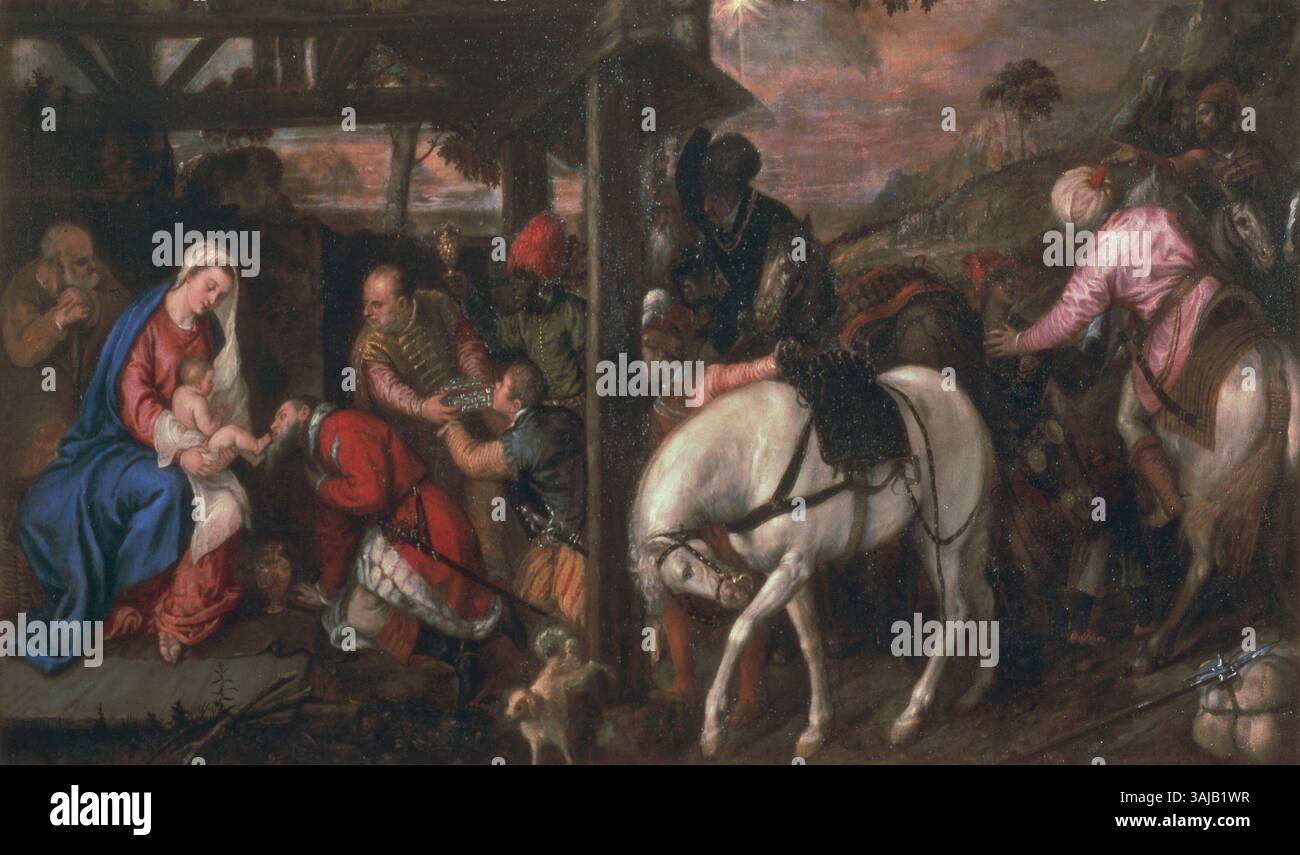 Titian’s ‘Adorazione dei Magi’ (Adoration of the Magi), painted between ...