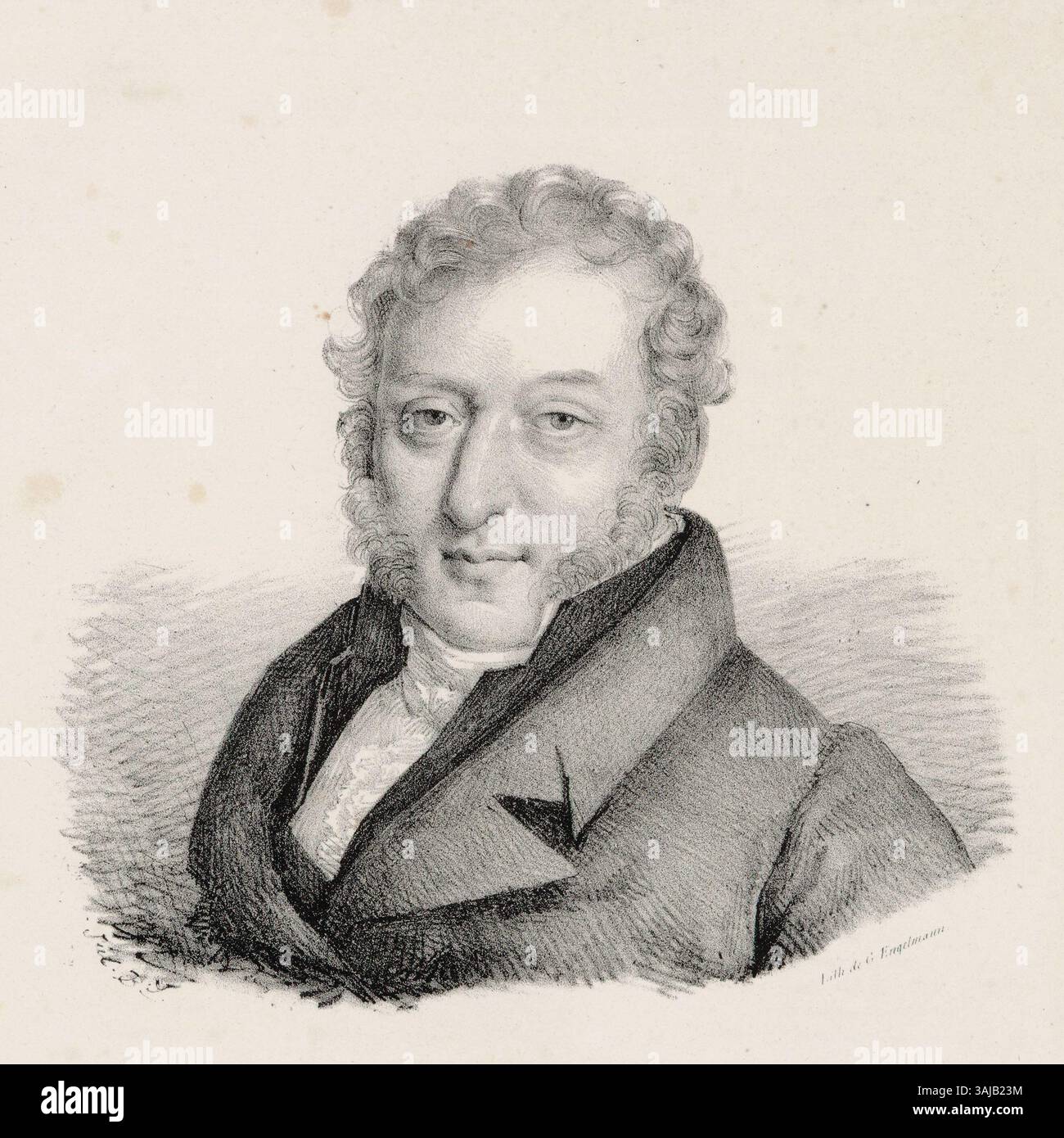 This 1830 engraving by Julien-Léopold Boilly depicts Ferdinando Carulli ...