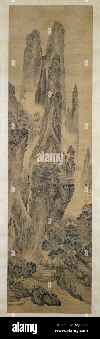 Wu Bin's ink and color painting, part of traditional Chinese art ...