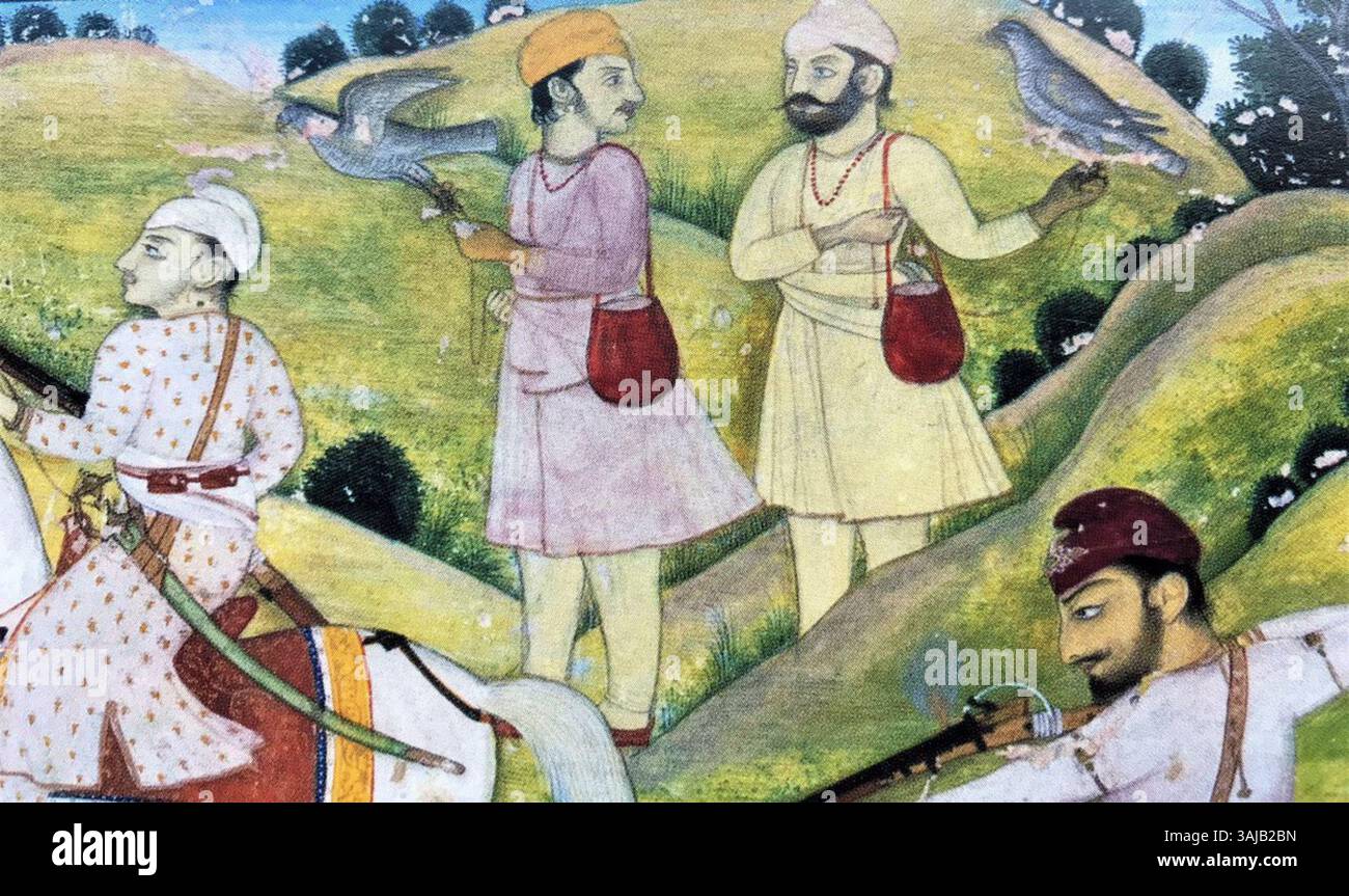 This 19th-century artwork depicts a hunt, symbolizing the valor and ...