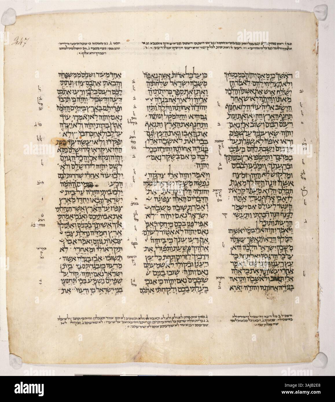 Folio 247a of the Leningrad Codex, created between 1008 and 1011 ...
