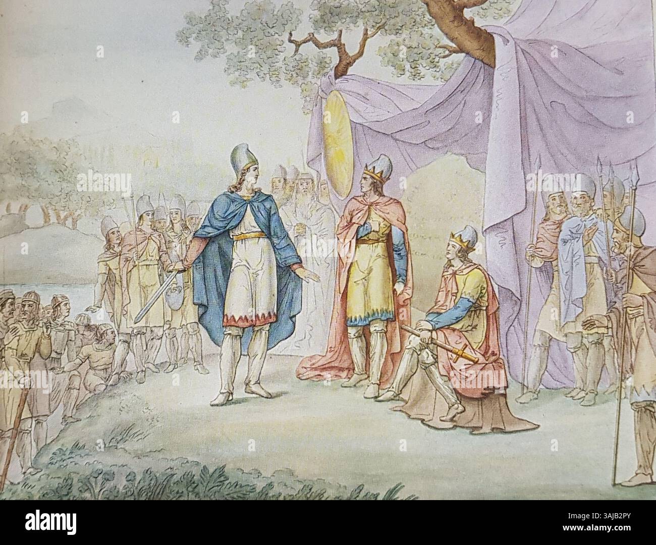 This illustration by Anders Lundqvist, 'Frithiof frieri till Tegners ...