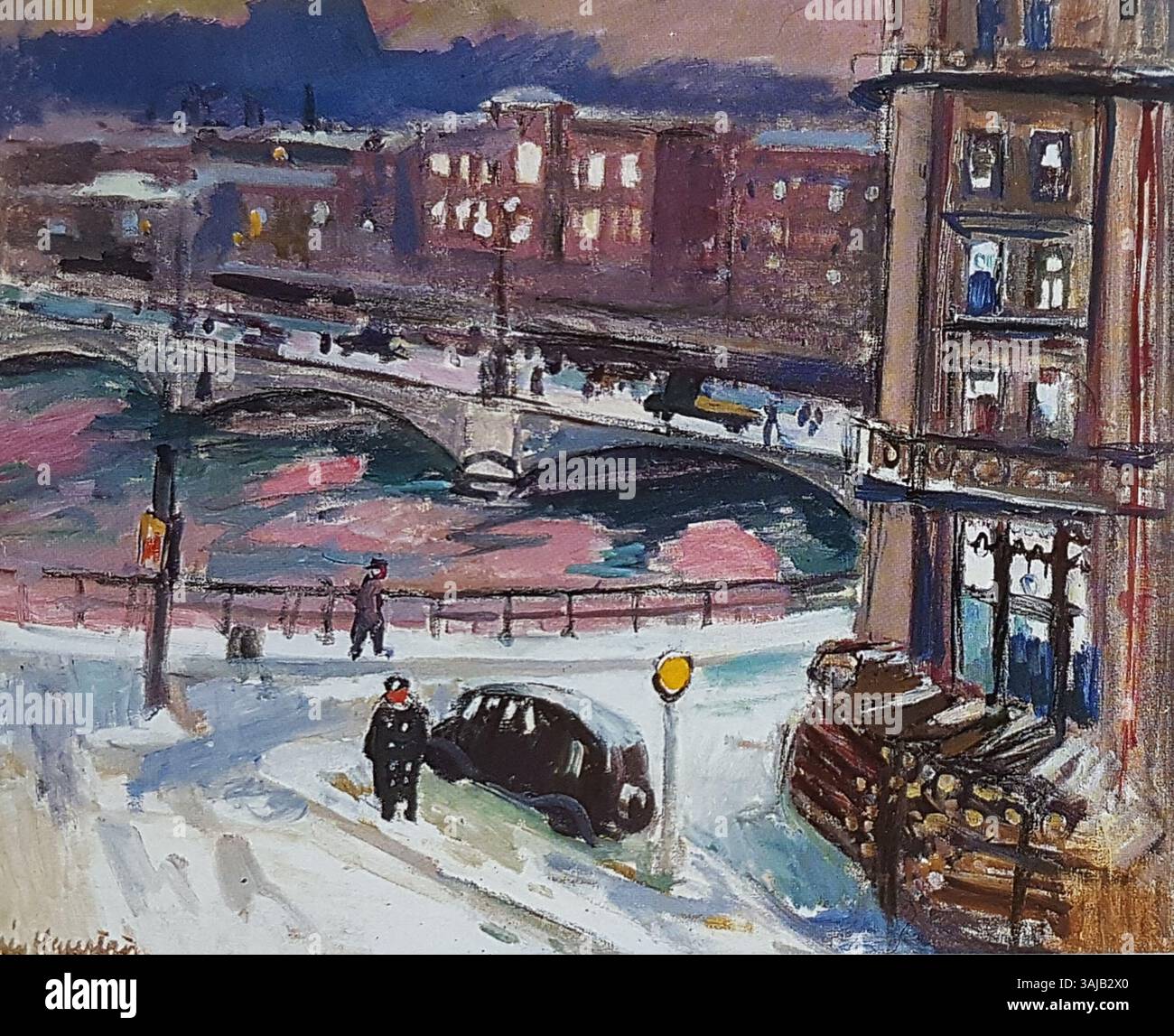 Eric Hallström’s painting of Vasabron in Stockholm captures the iconic ...