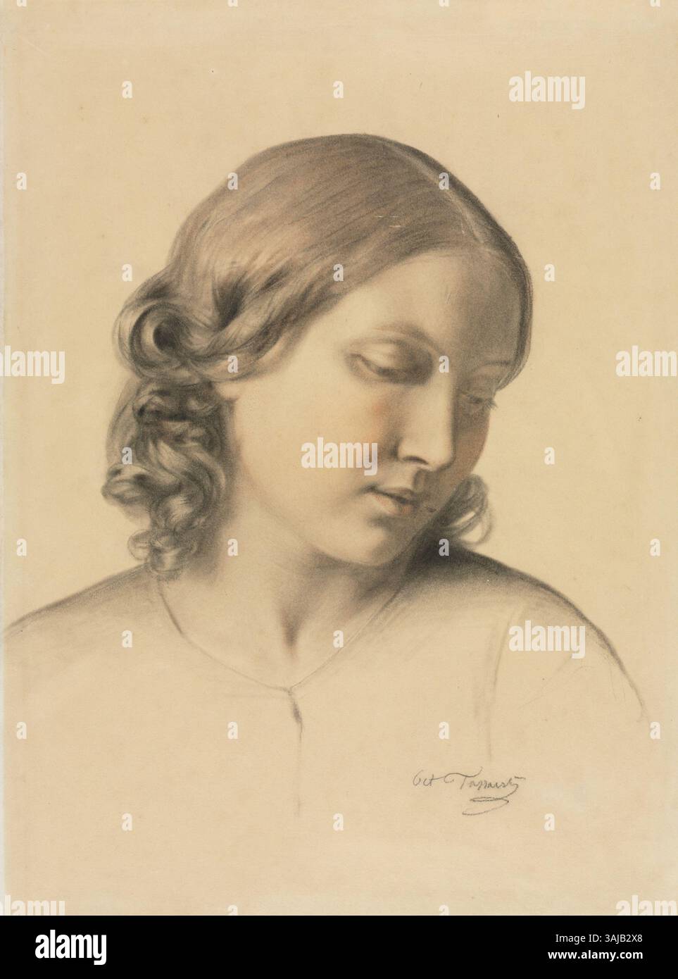 This portrait, created by Octave Tassaert between 1854 and 1858, uses ...