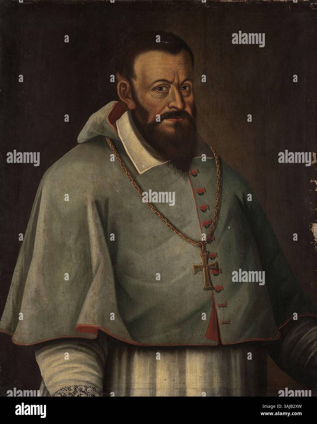 A portrait of Franciszek Krasinski, Bishop of Kraków, painted between ...