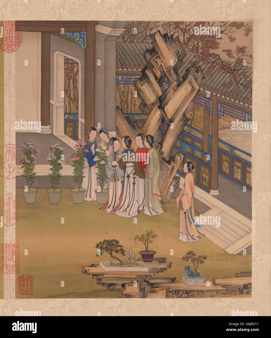 The 'Album of the Leisure Life of the Emperor's Concubines' by Chen Mei ...