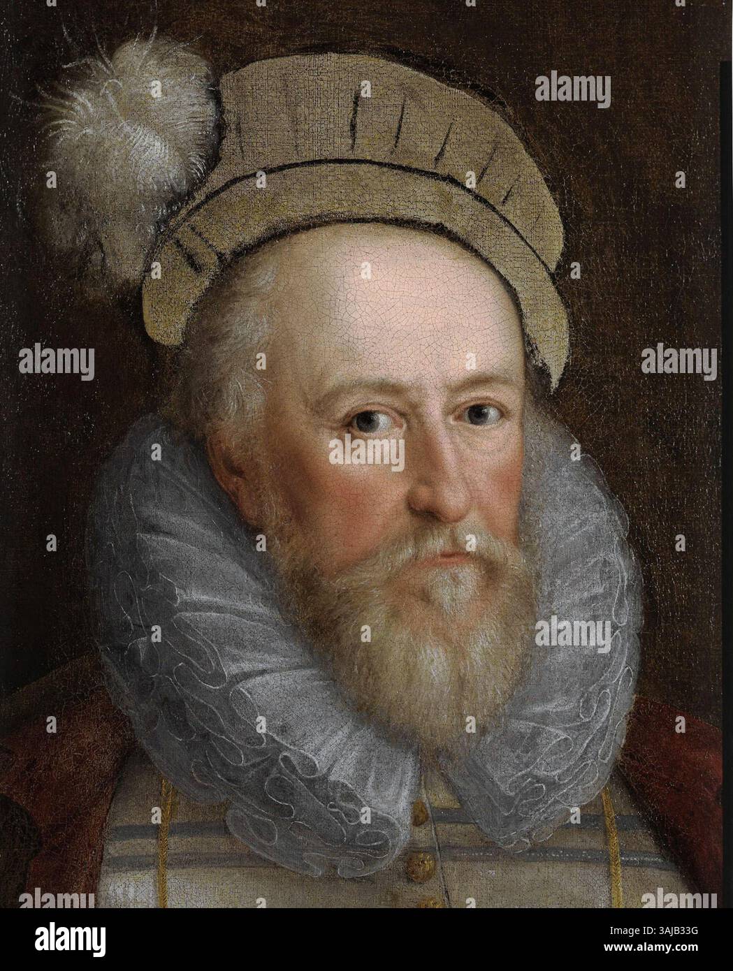 This unfinished portrait sketch by Marcus Gheeraerts the Younger circa ...