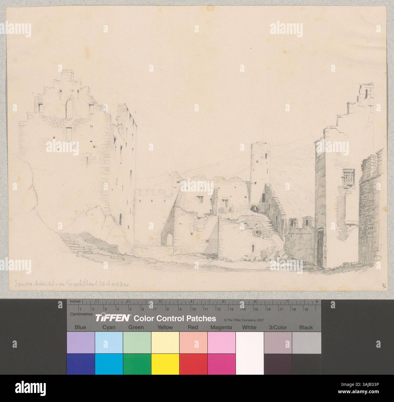 The image provides an interior view of the courtyard of the Tourbillon ...