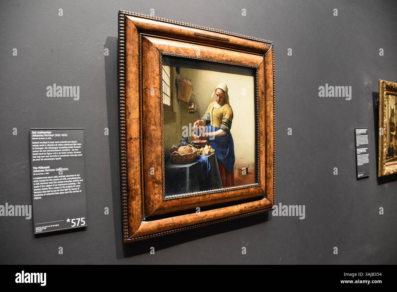 The Milkmaid, painted by Johannes Vermeer around 1660, is one of his ...