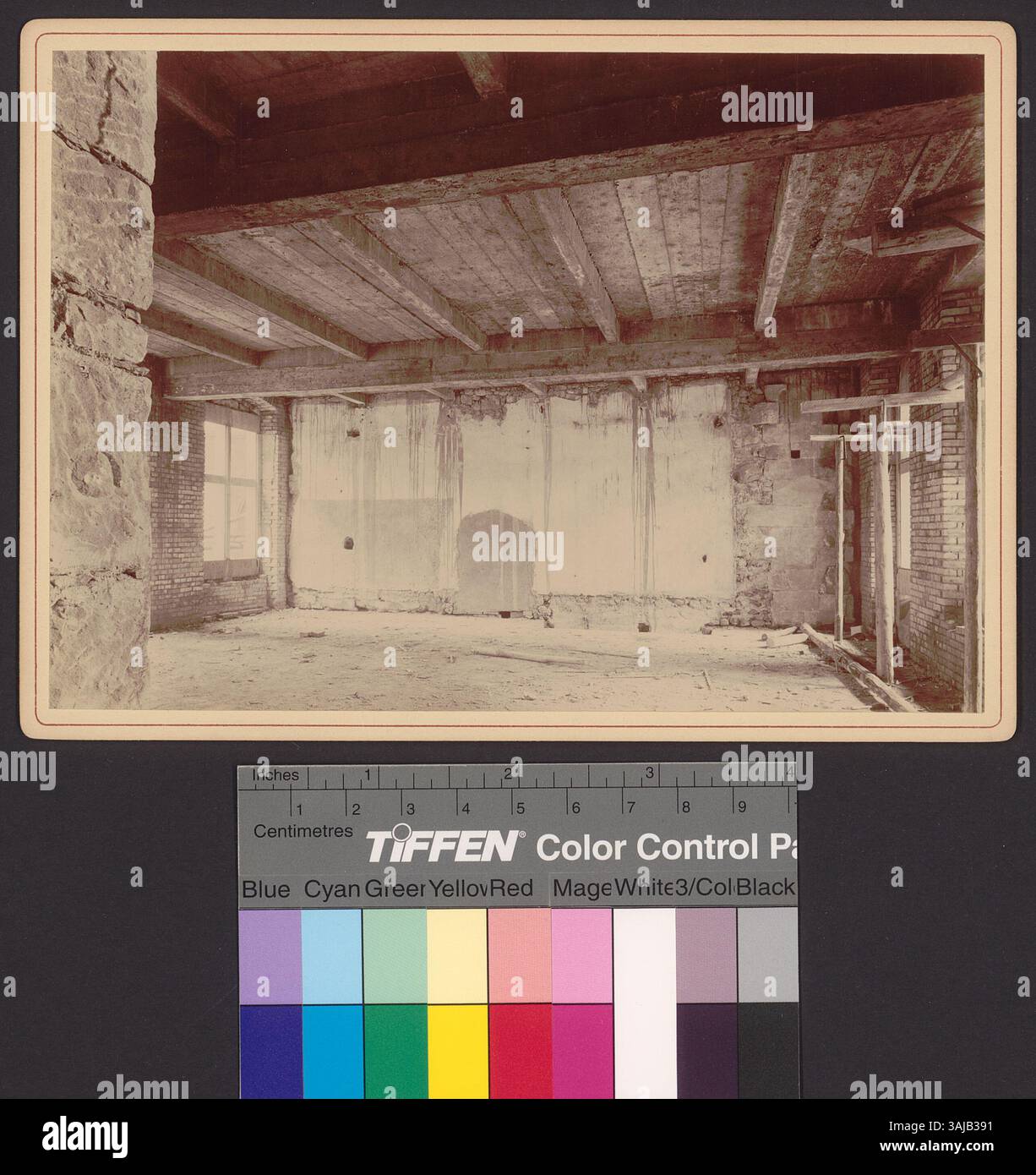 This 1900 photograph shows the construction of a Hennebique vault in ...