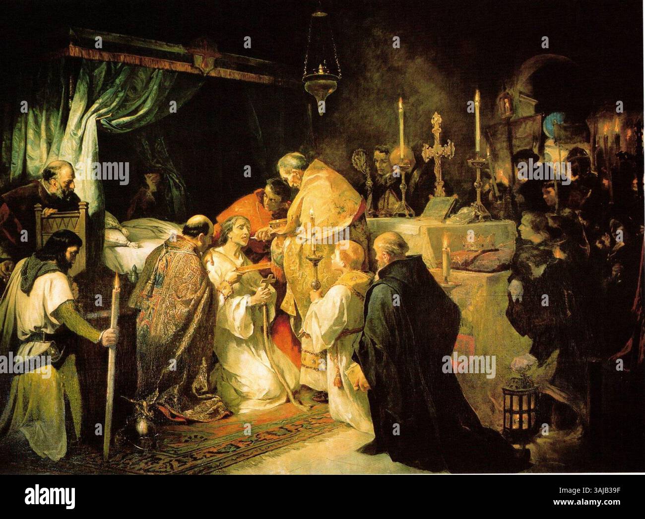 Alejandro Ferrant's 1914 painting 'Última comunión de San Fernando ...