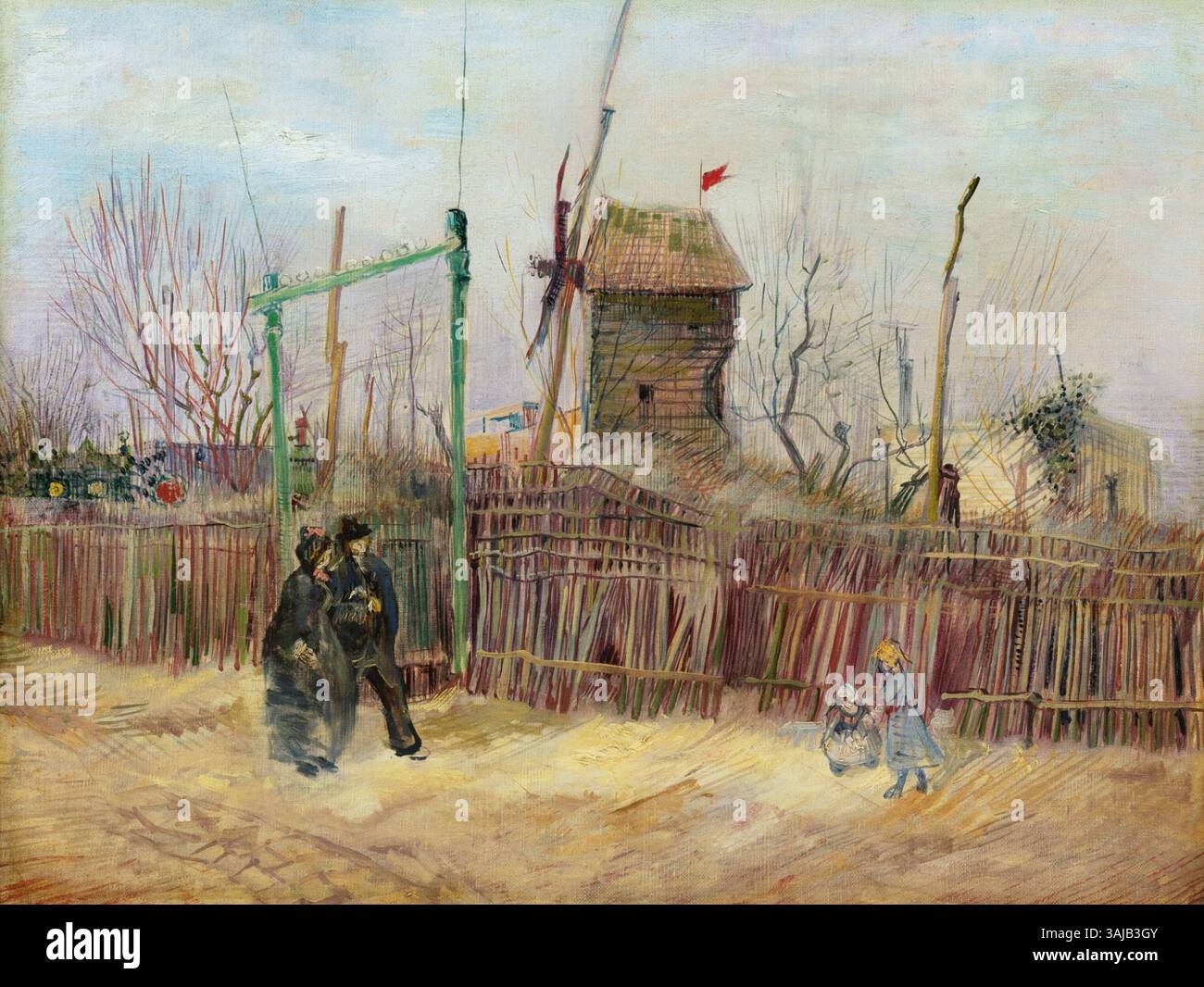 Vincent van Gogh’s 1887 oil painting Street Scene in Montmartre ...