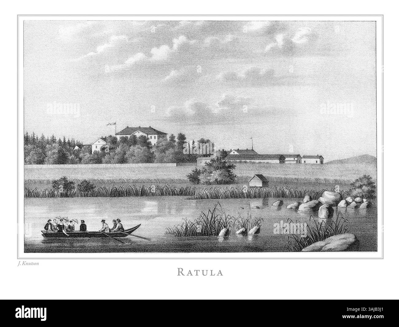 Johan Knutson’s lithograph 'Ratula,' from the 1845-1852 series ...