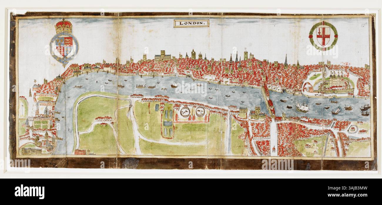 William Smith (1550-1618) created a panoramic map of London around 1588 ...