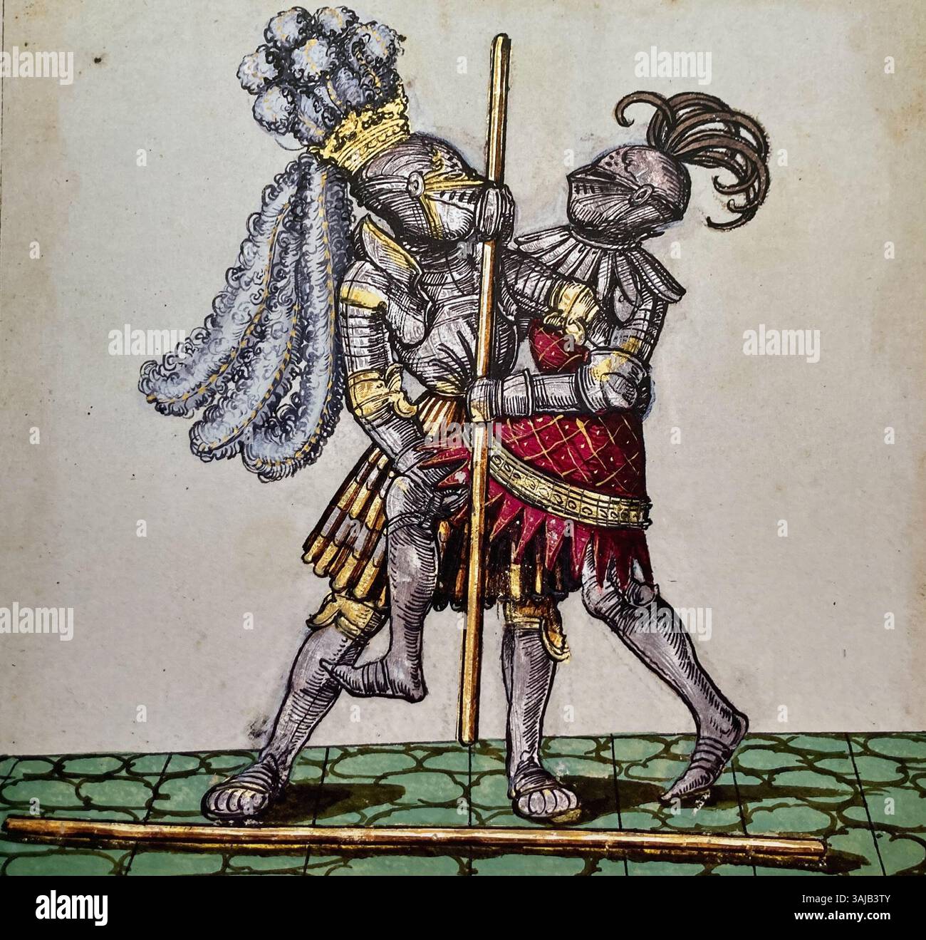 Miniature (folio 246) from the Freydal Tournament Book, a 16th-century ...