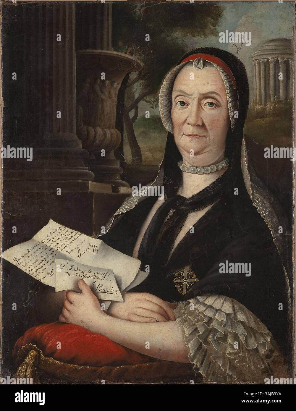 This 1782 oil portrait by an unknown artist portrays Katarzyna ...