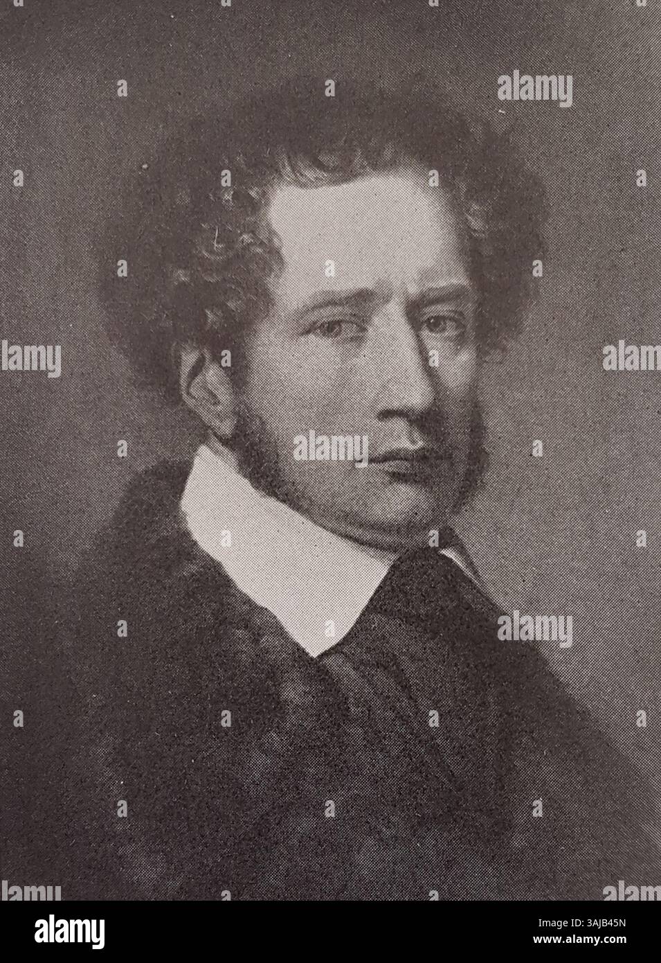 A self-portrait by Swedish artist Johan Gustaf Sandberg, captured in a ...