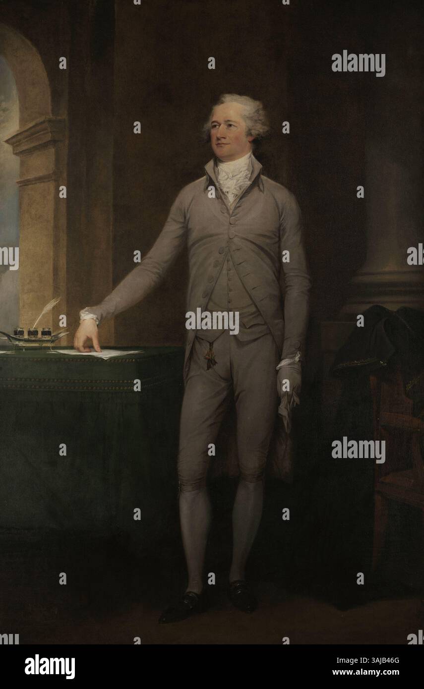 This full-length 1792 portrait of Alexander Hamilton, painted by John ...