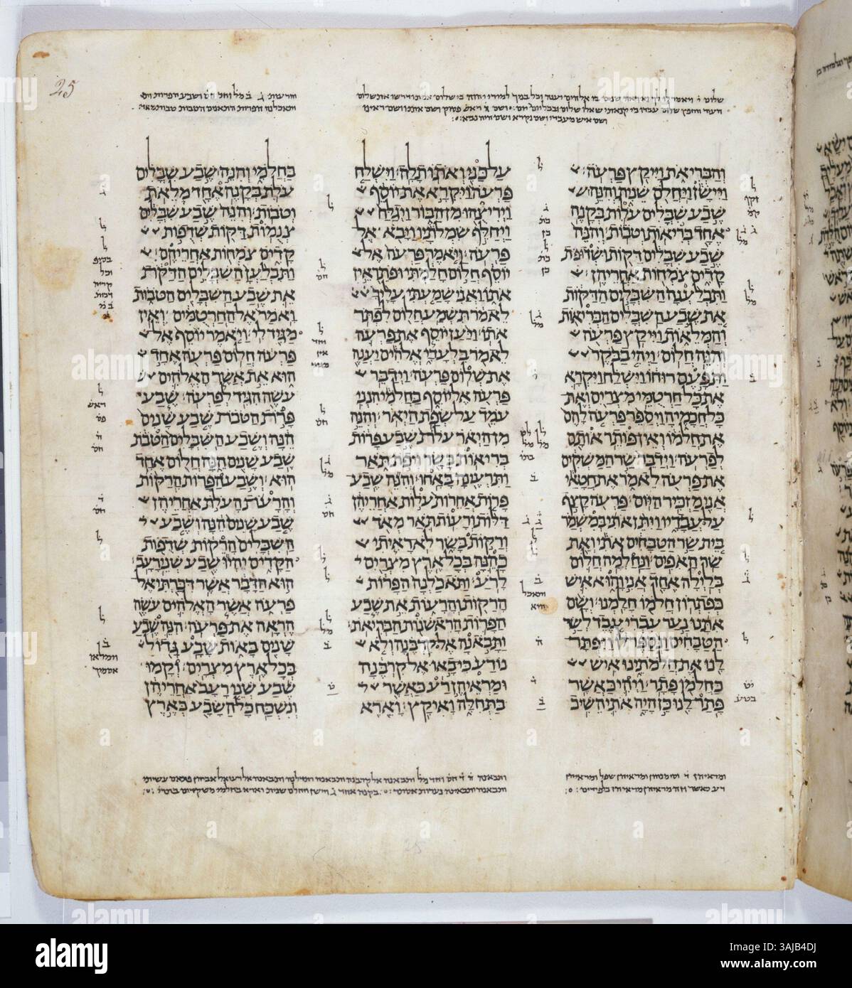 Folio 025a of the Leningrad Codex, created between 1008 and 1011 ...