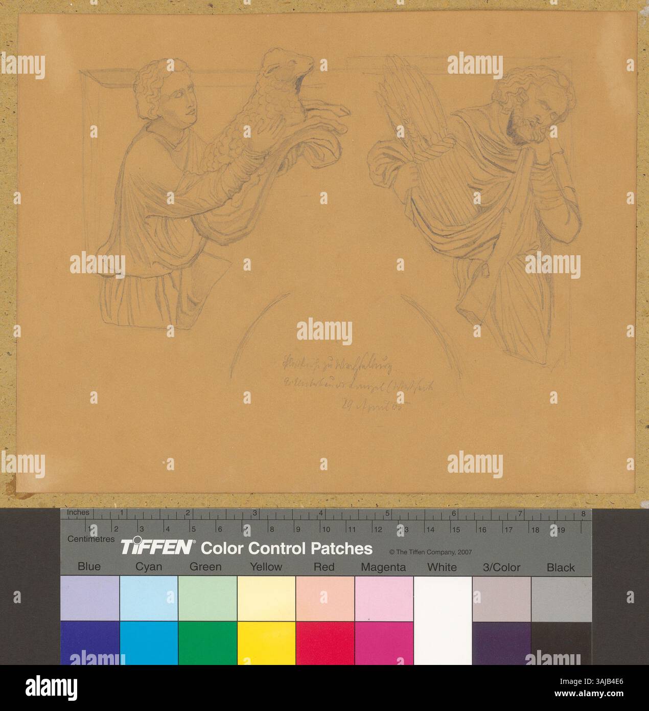This 1865 illustration by Johann Rudolf Rahn shows two figures on the ...