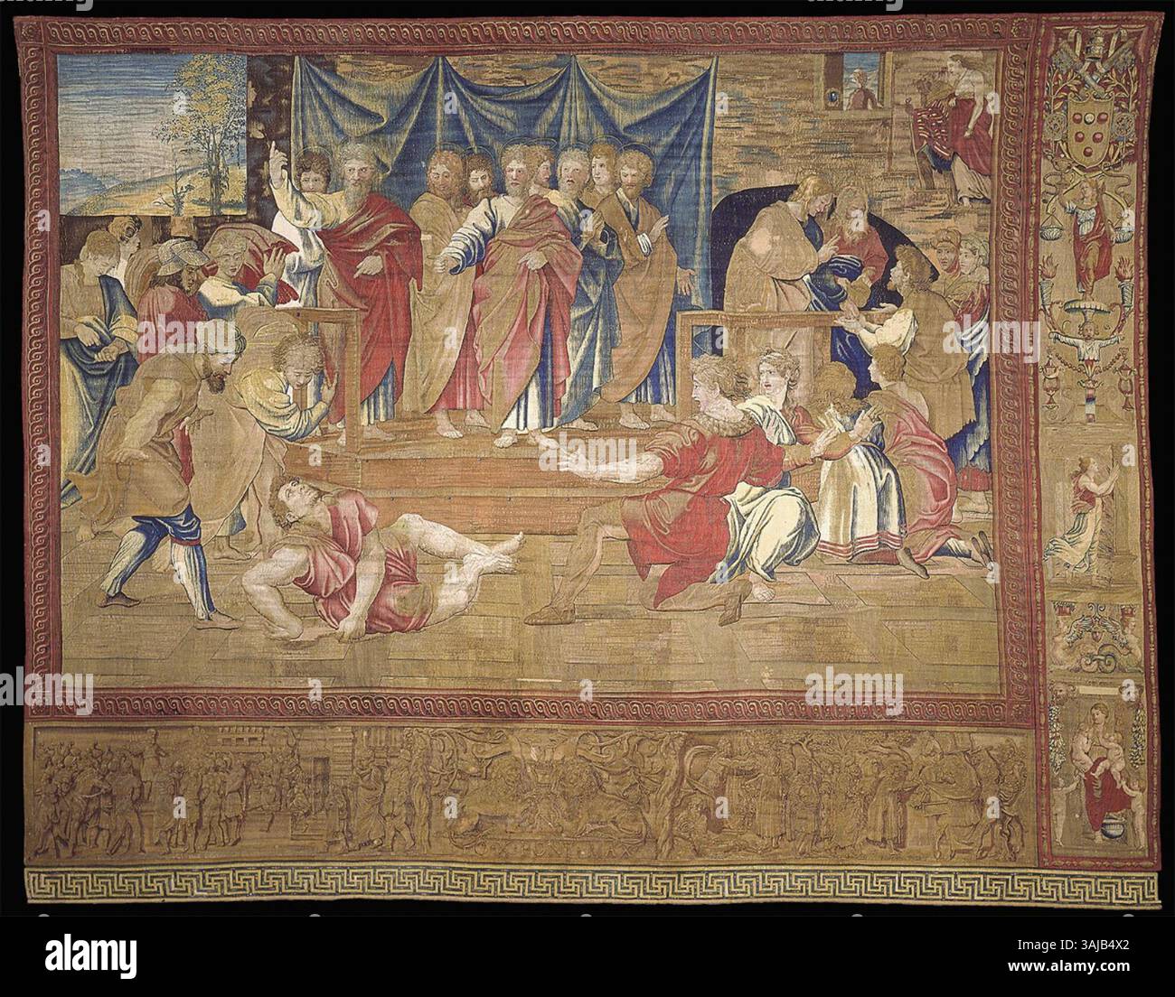 This tapestry from the Acts of the Apostles series depicts the death of ...