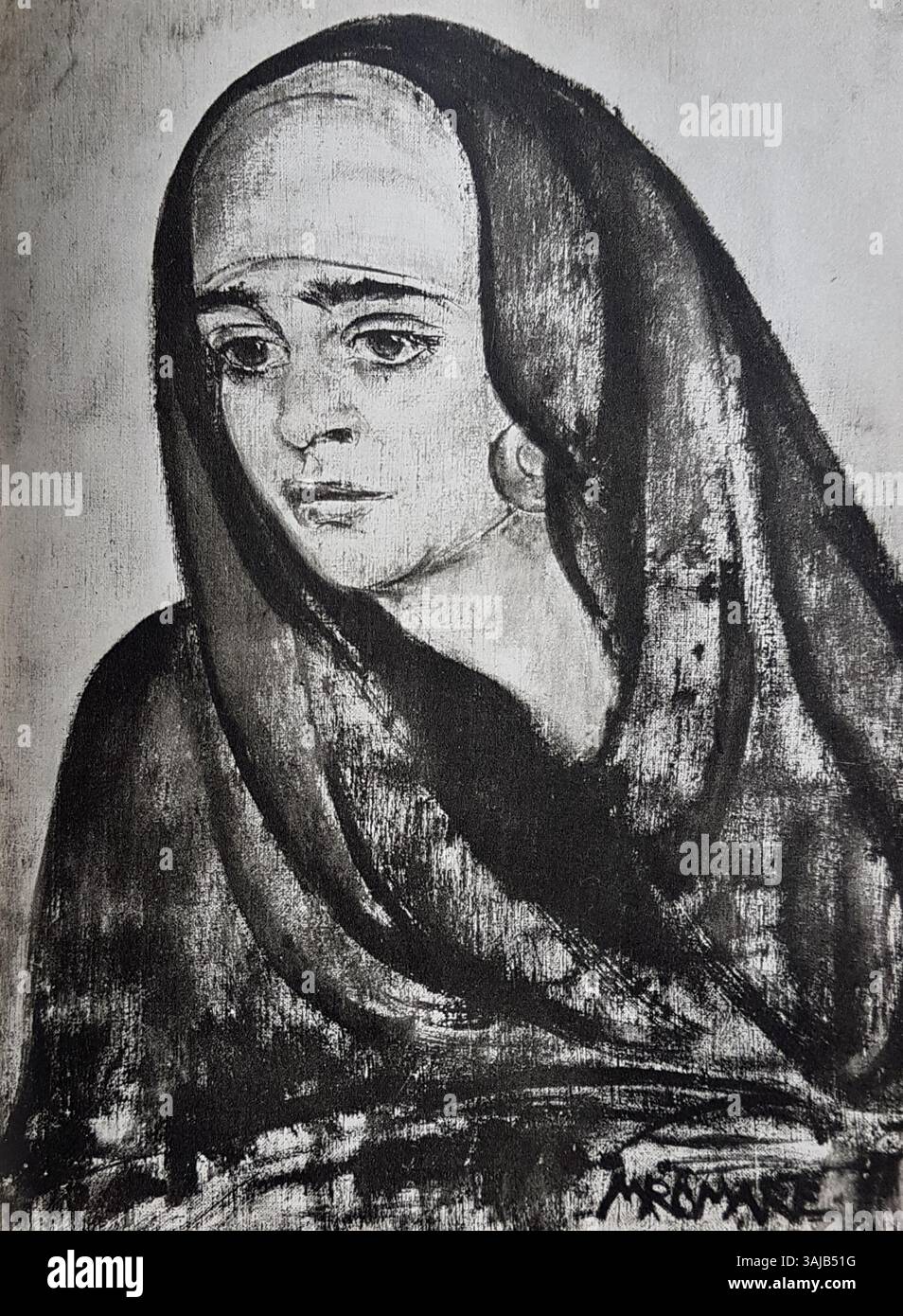 A painting of an Egyptian fellah woman by Margit Romare, showcasing ...