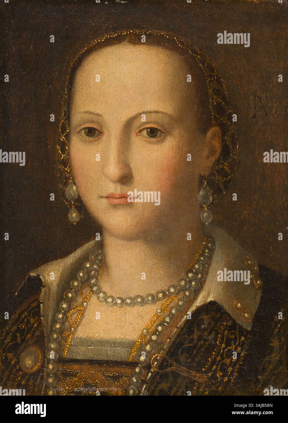 This 16th-century oil on panel by a follower of Bronzino is a bust ...
