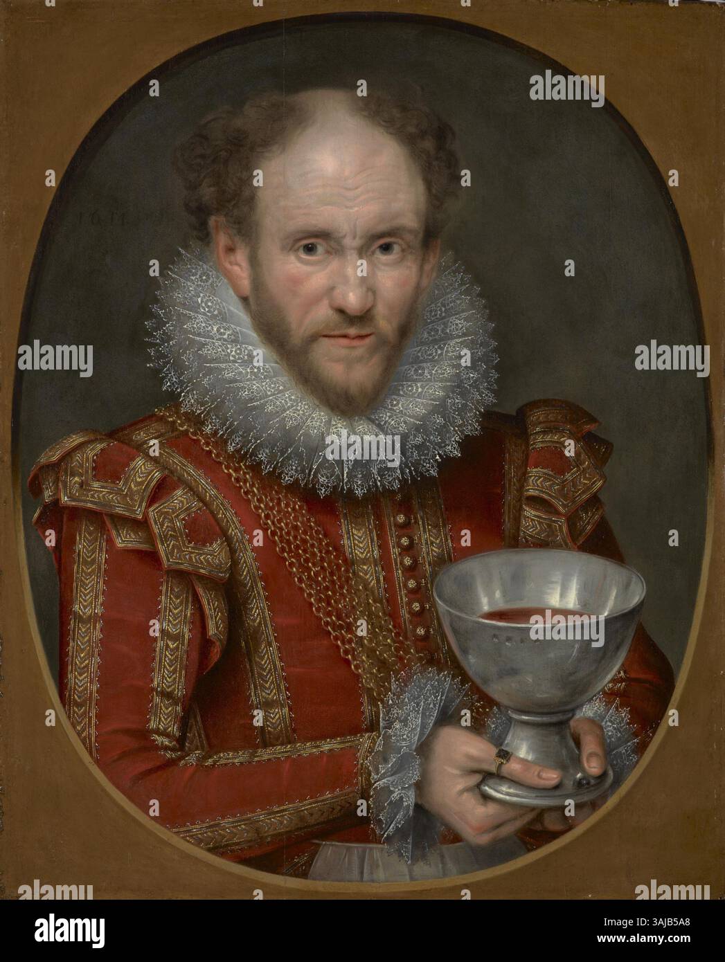 This 1614 portrait by Marcus Gheeraerts the Younger portrays Tom Derry ...