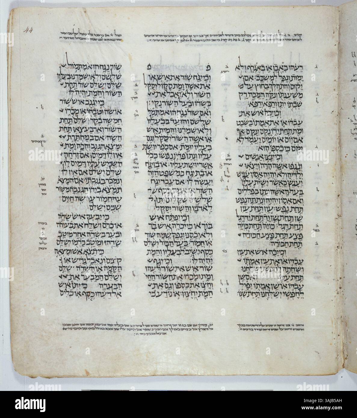 The 86th page of the Leningrad Codex, dating between 1008 and 1011 ...